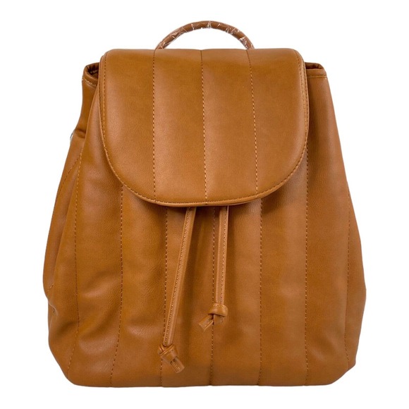 Fawn Design | Bags | New Fawn Quilted Cinch Backpack In Brown Matte ...